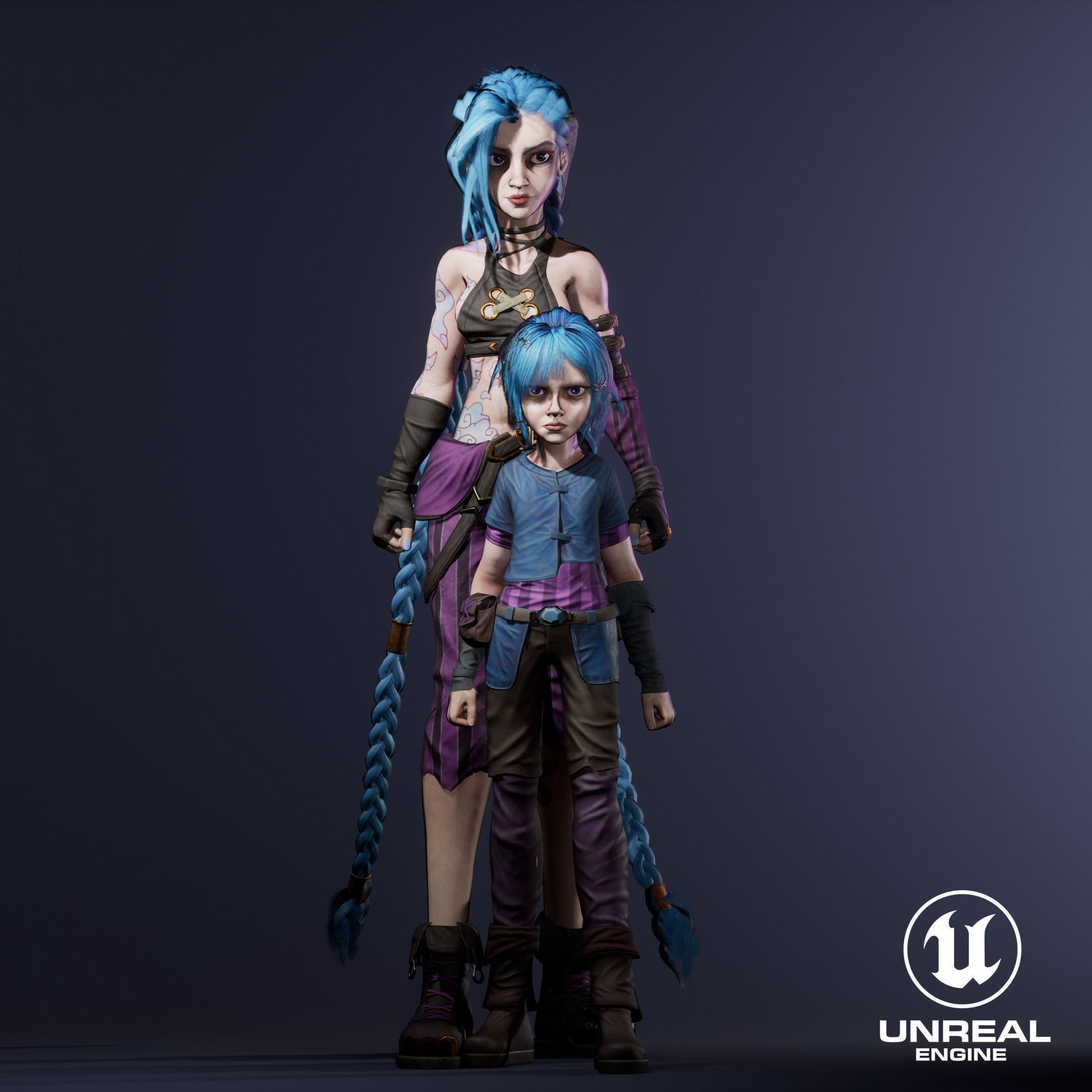 Jinx Powder Fanart 3D model | CGTrader