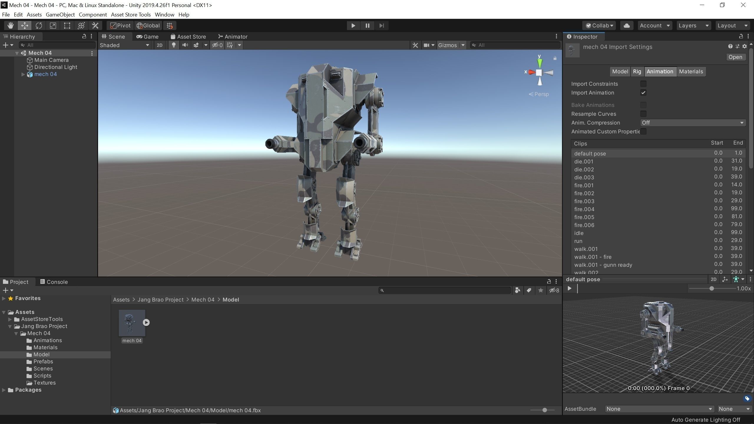 3D model Mech 04 - Ghost VR / AR / low-poly | CGTrader