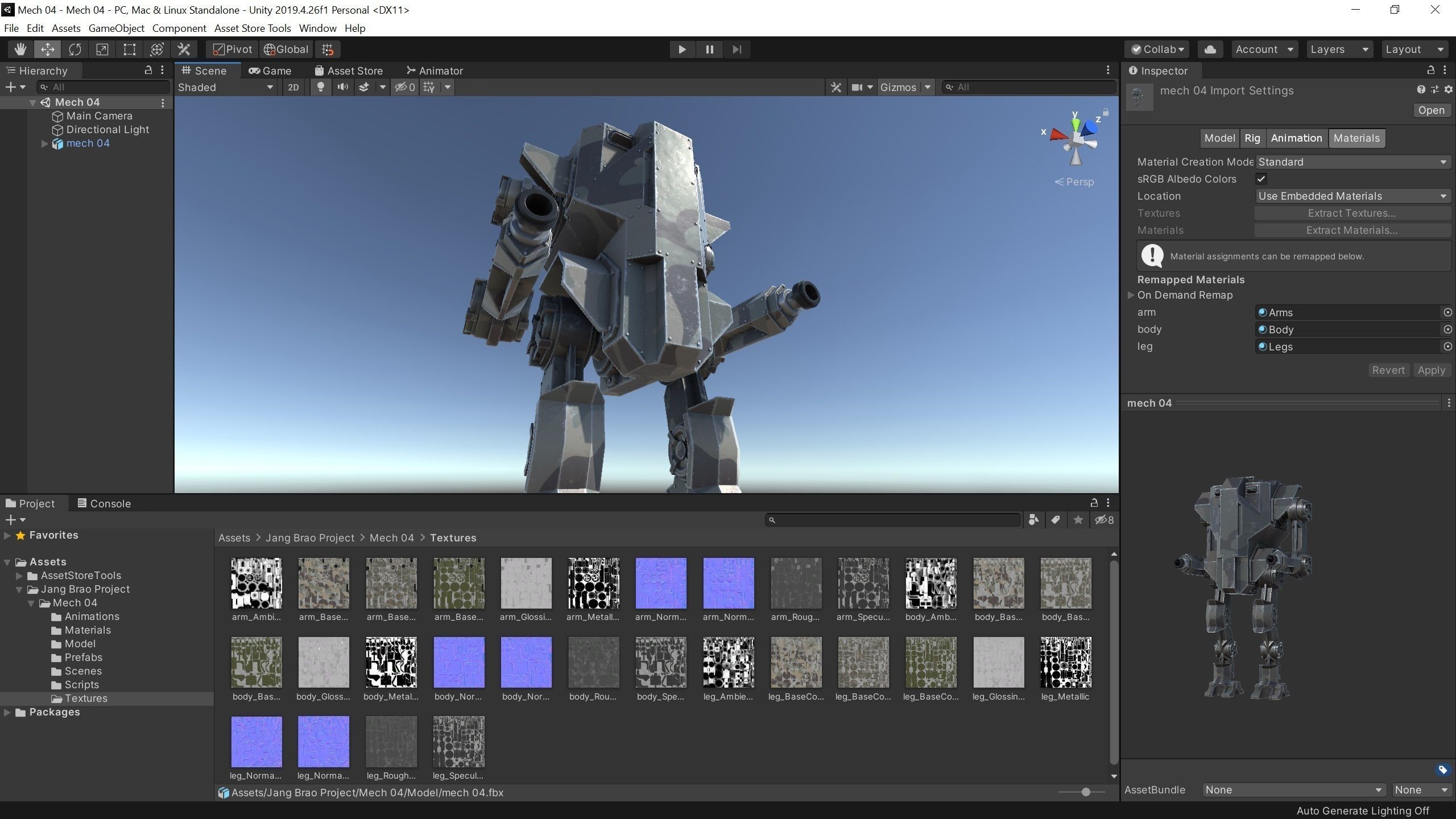 3D model Mech 04 - Ghost VR / AR / low-poly | CGTrader