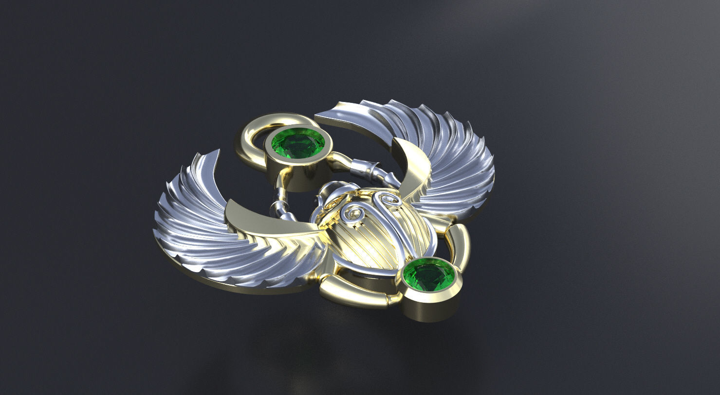 Pendant Scarab 3D print or CNC model 3D model 3D printable | CGTrader