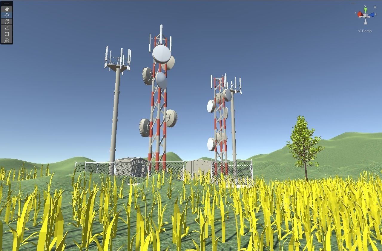 Cellular tower 3D model | CGTrader