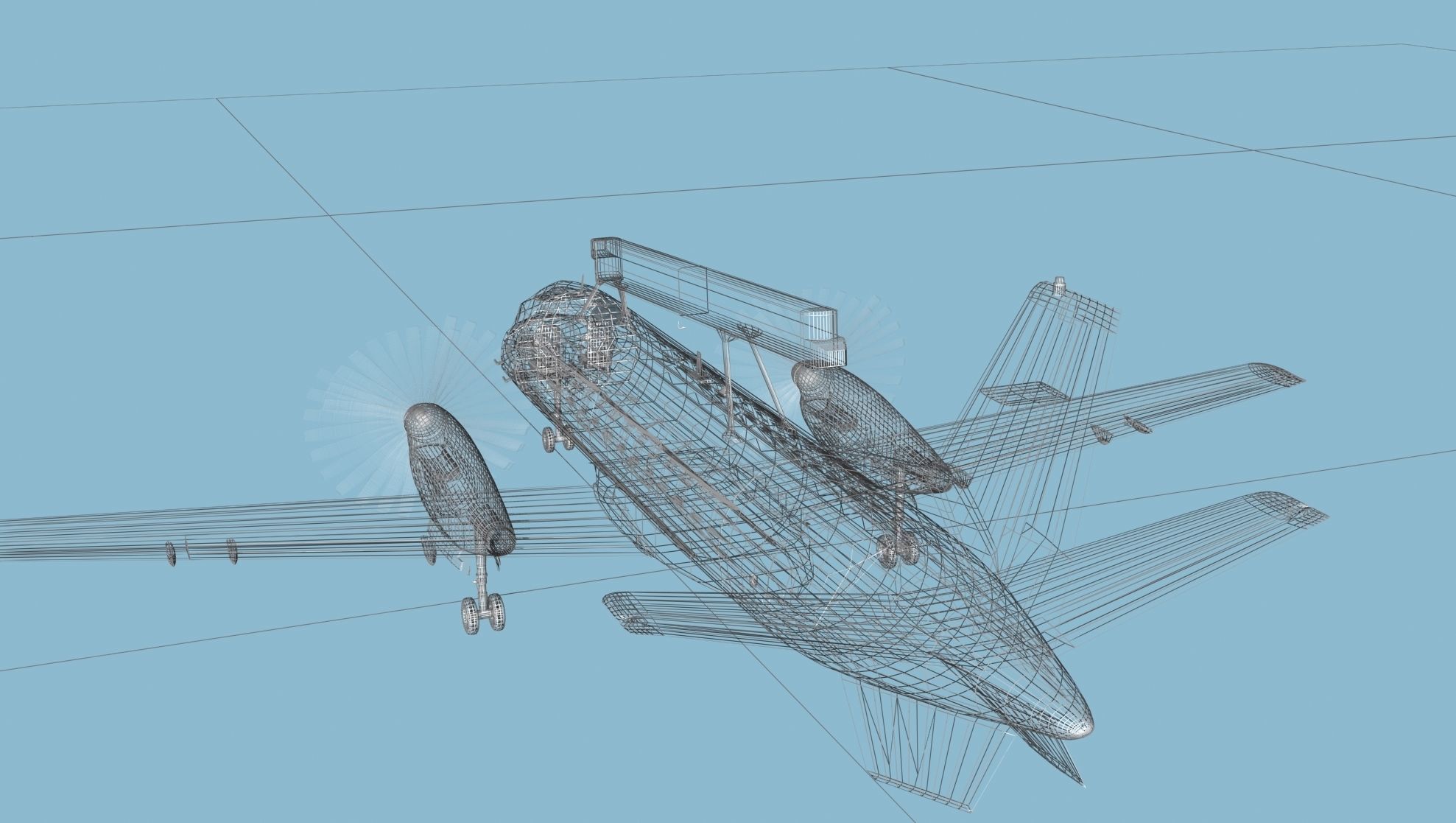 SAAB SF340 AEWAC V06 Yemen 3D model animated rigged | CGTrader