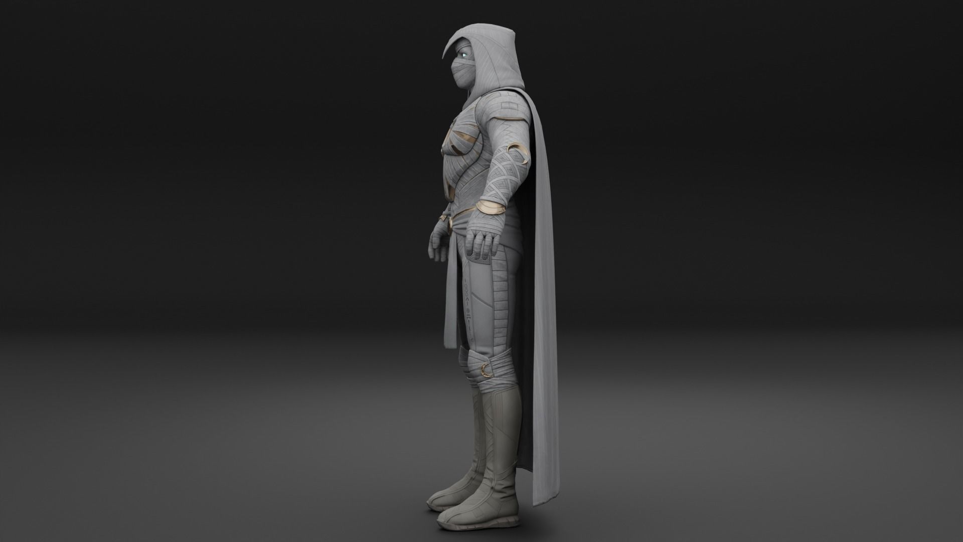 3D model Moon Knight 3D rigged model VR / AR / low-poly | CGTrader