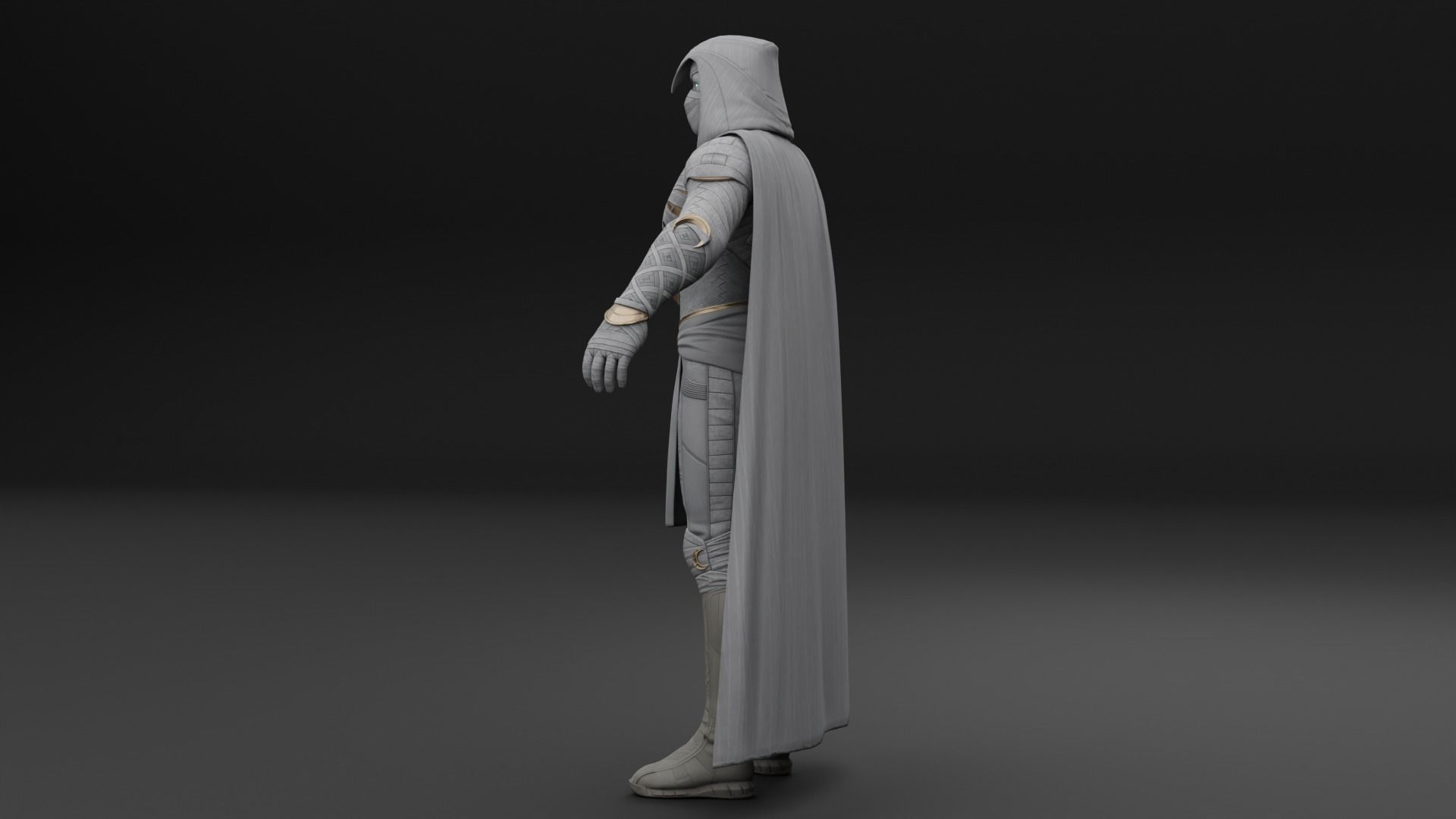 3D model Moon Knight 3D rigged model VR / AR / low-poly | CGTrader