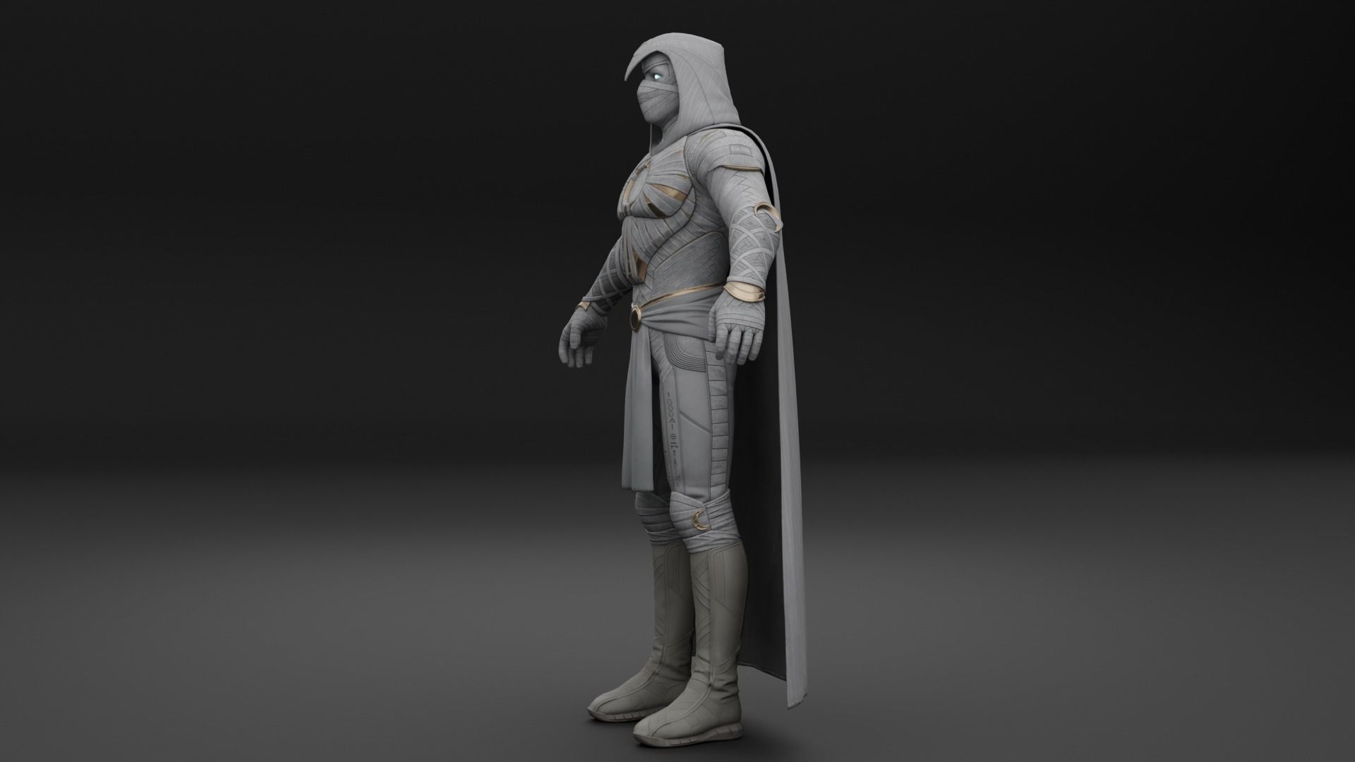 3D model Moon Knight 3D rigged model VR / AR / low-poly | CGTrader