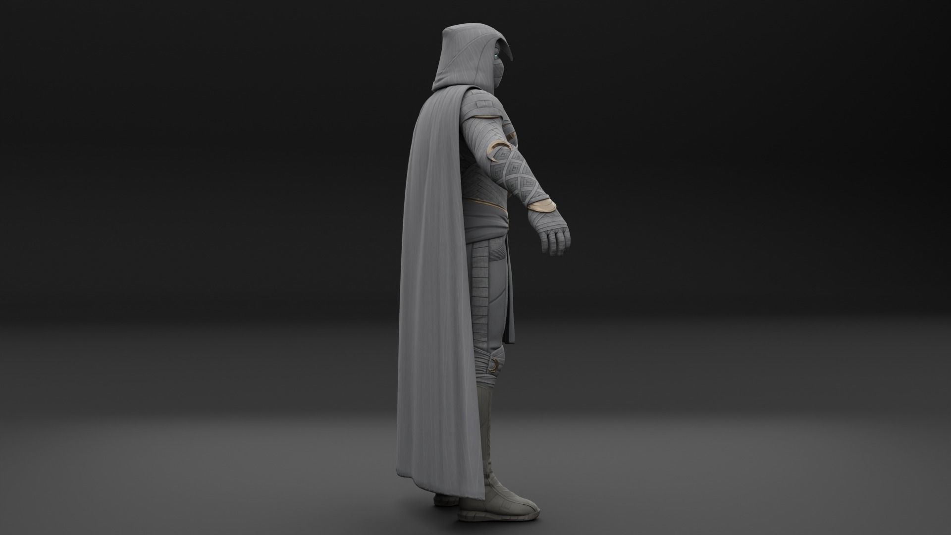 3D model Moon Knight 3D rigged model VR / AR / low-poly | CGTrader
