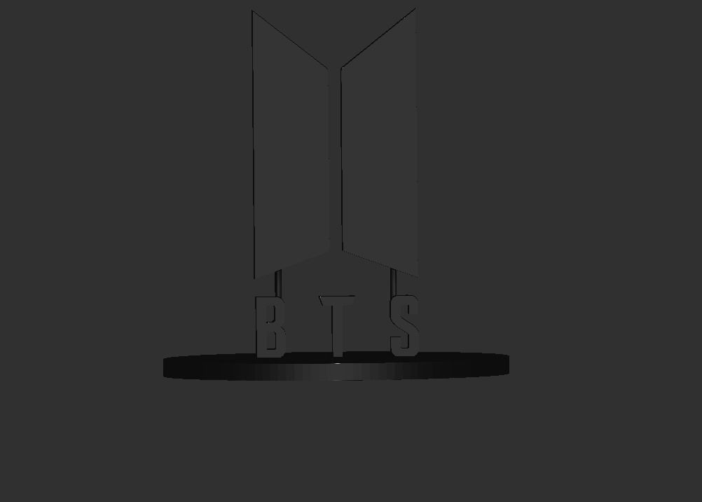 BTS Display Logo 3D model 3D printable | CGTrader