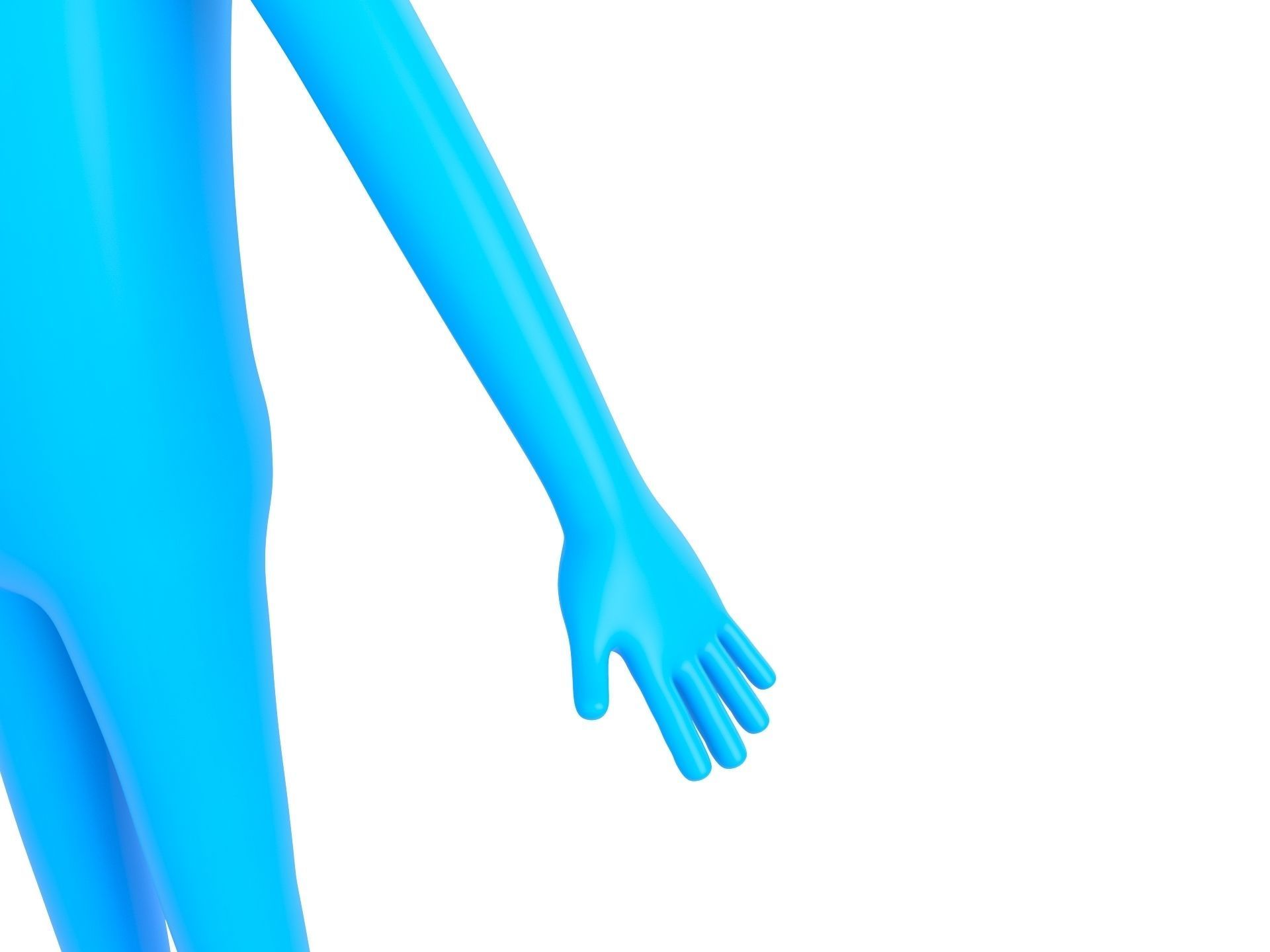 Character183 Rigged Blue Man 3D model rigged | CGTrader