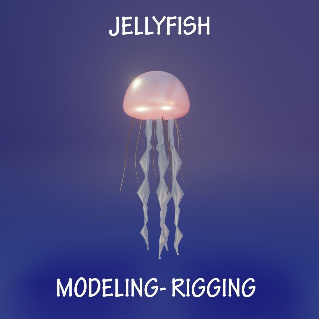 3D model Low Poly Jellyfish VR / AR / low-poly | CGTrader