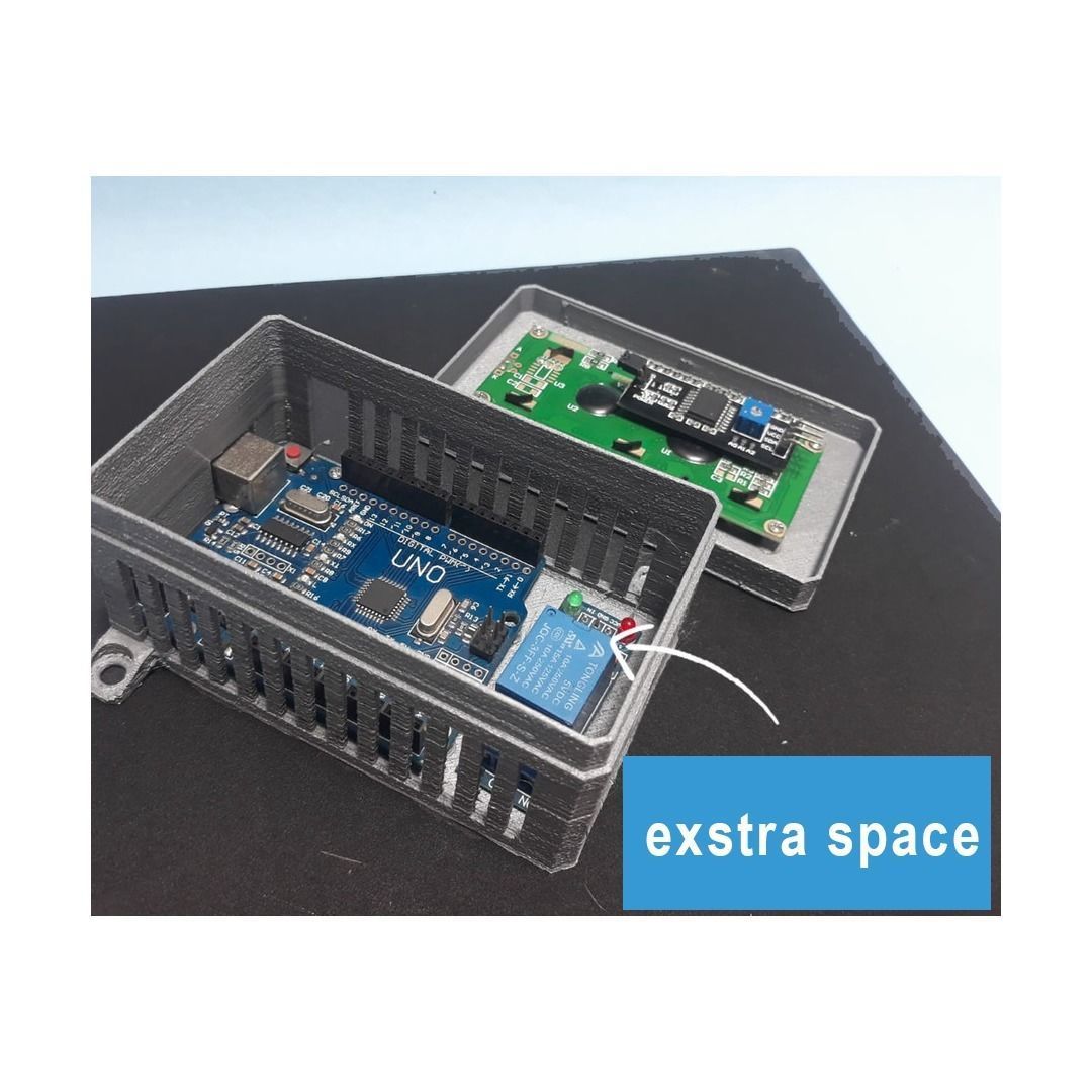 Arduino Uno lcd 16x2 case 3D model 3D printable | CGTrader