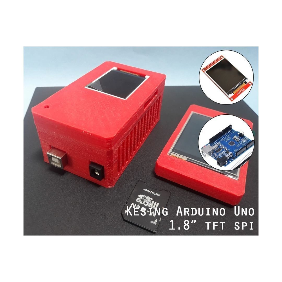 ARDUINO UNO LCD 18 LCD TFT SPI 3D model 3D printable | CGTrader