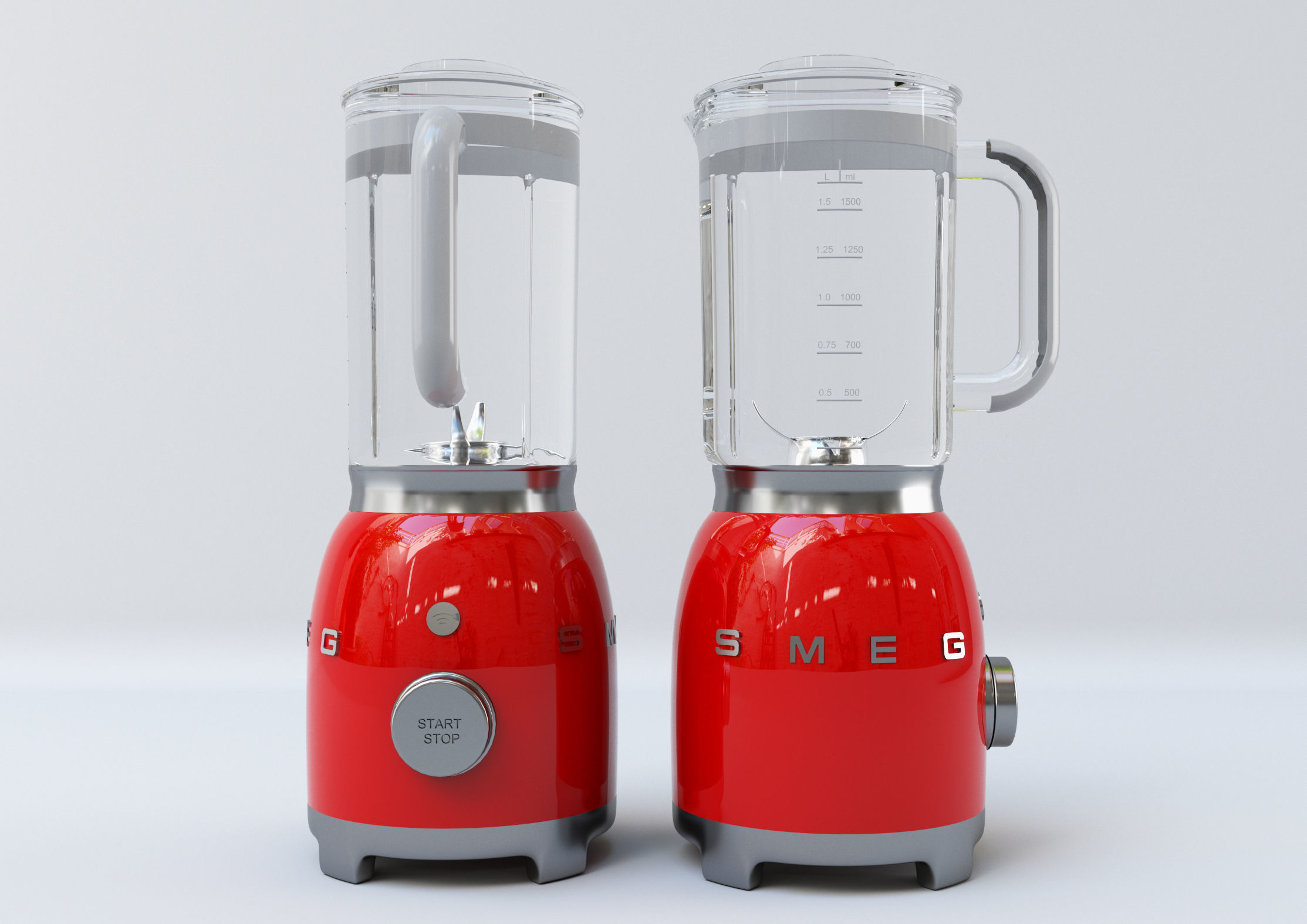 smeg retro blender 3D model | CGTrader