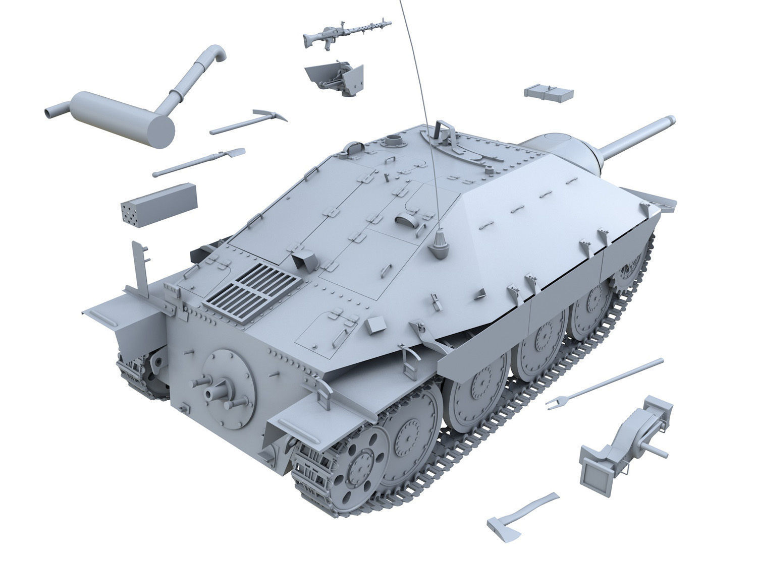 Jagdpanzer 38t Hetzer 3D model | CGTrader