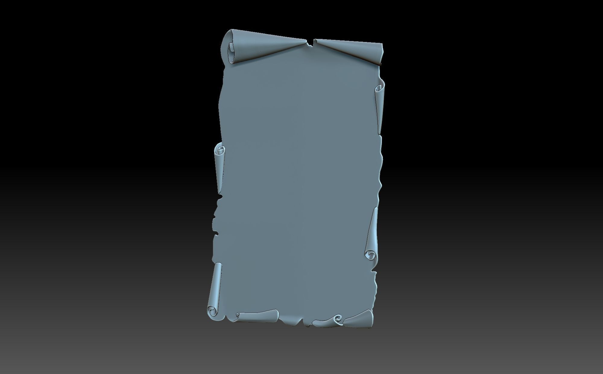 Parchment paper scroll 3D model 3D printable | CGTrader