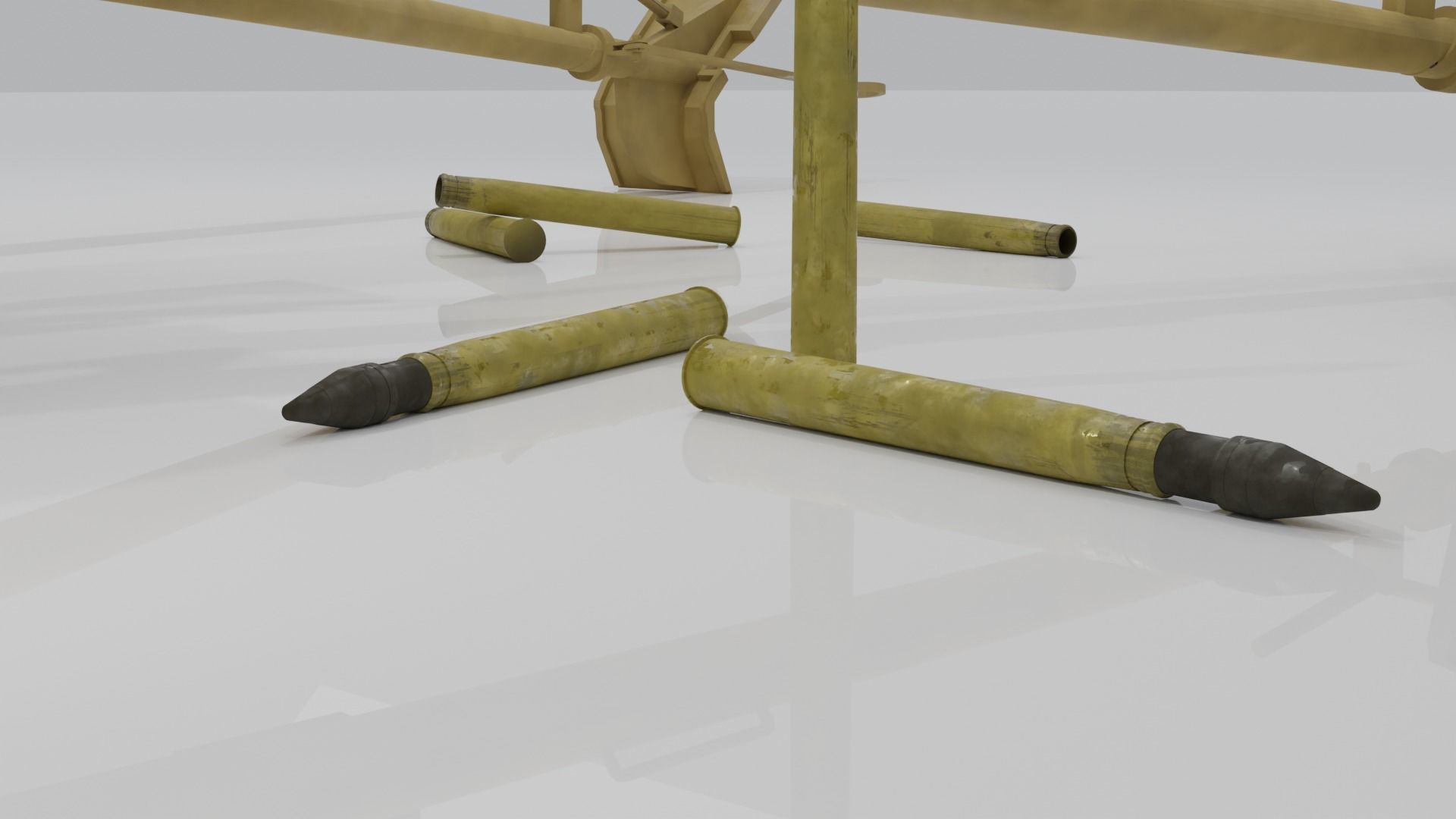 Pak 40 German anti tank gun WW2 Recoil Animation free 3D model animated ...