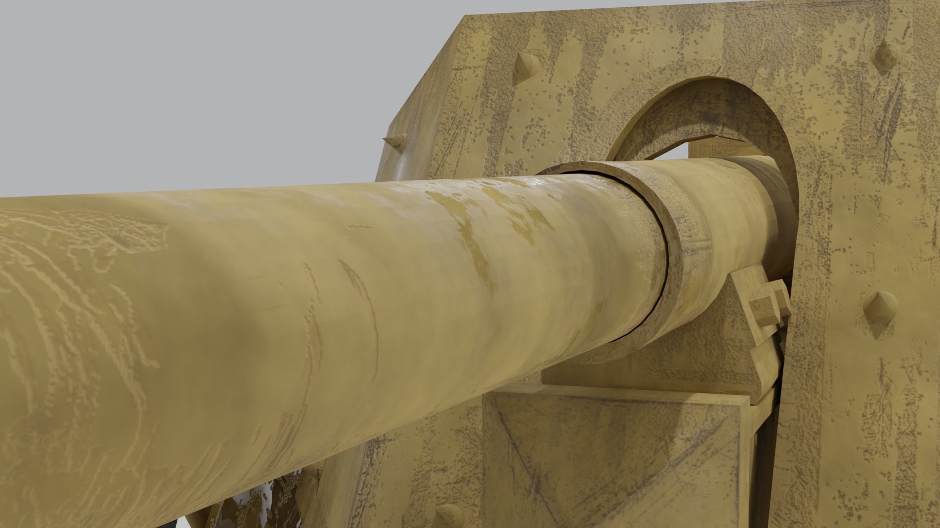 Pak 40 German anti tank gun WW2 Recoil Animation free 3D model animated ...