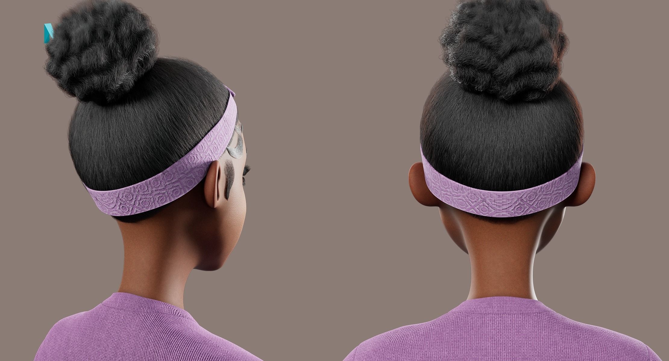 3D model African lady Rigged VR / AR / low-poly | CGTrader