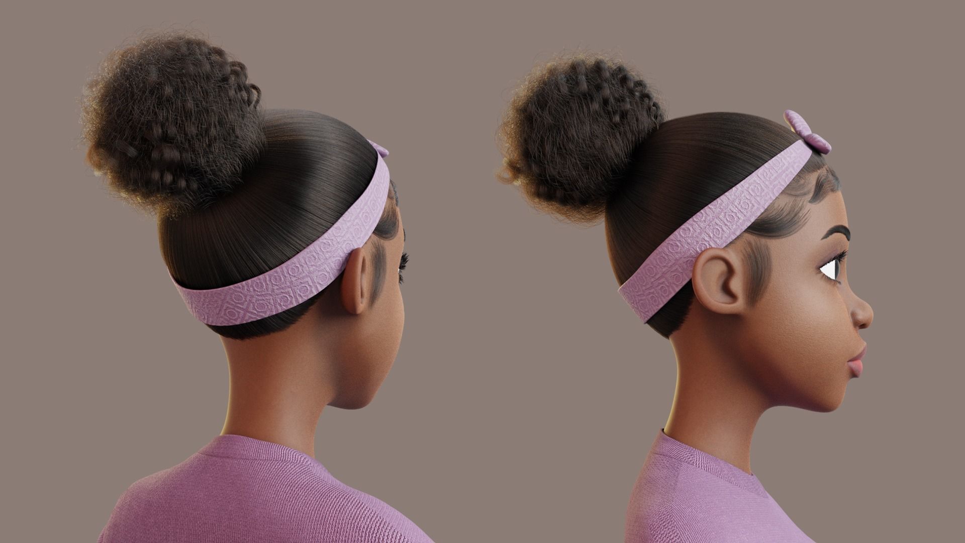 3D model African lady Rigged VR / AR / low-poly | CGTrader