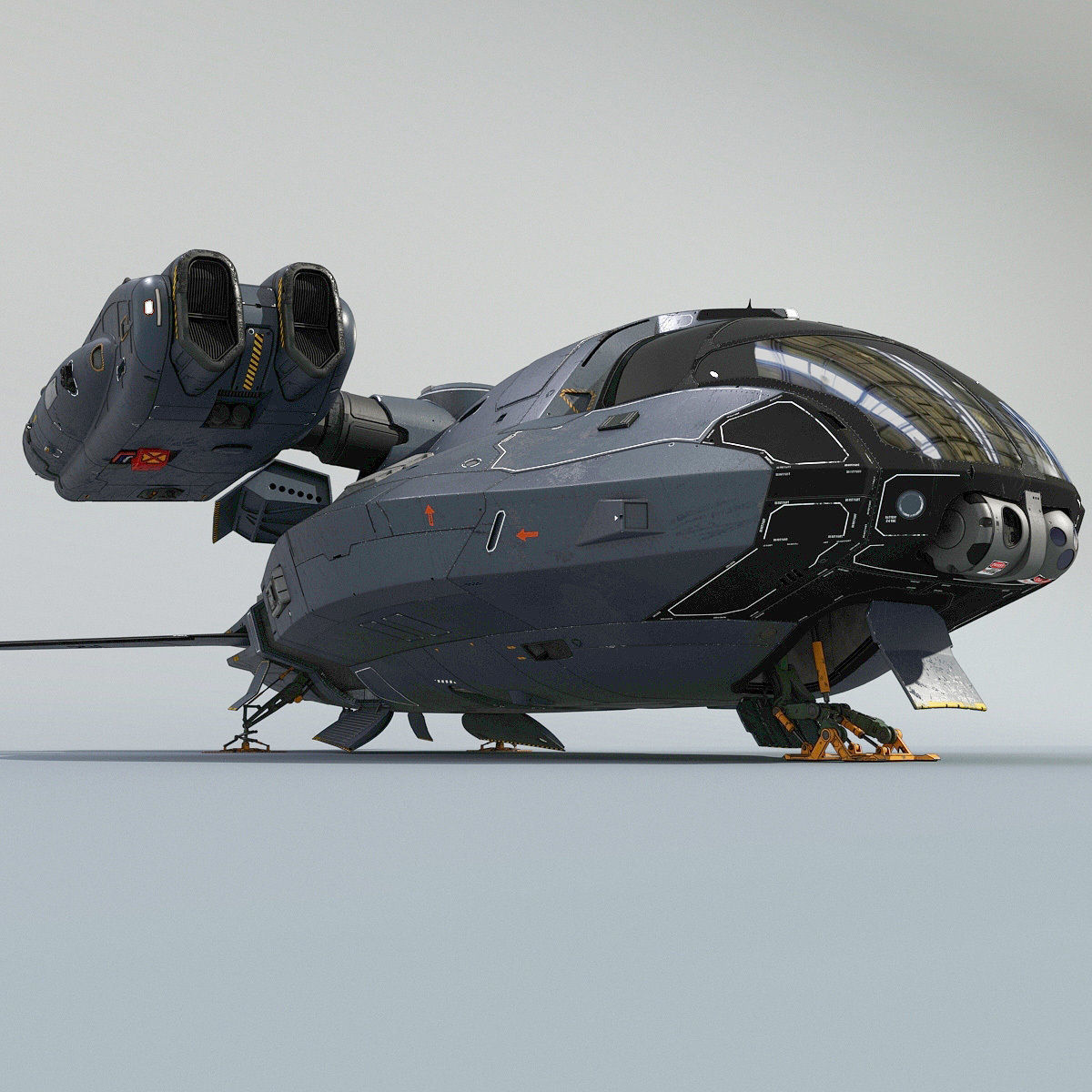 Support Spaceship 3D model | CGTrader