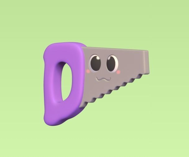 Cute Saw 3D model 3D printable | CGTrader
