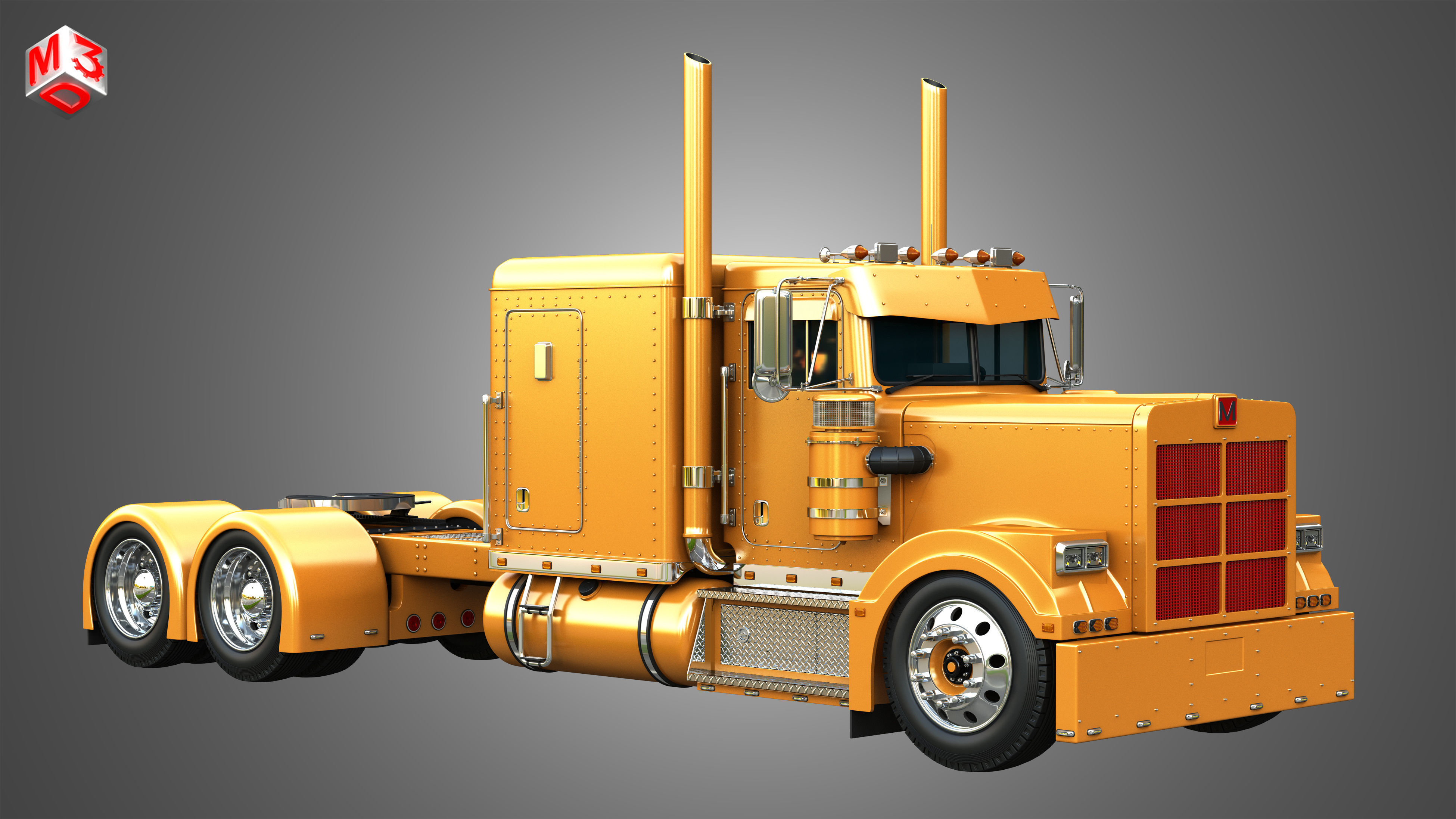 57P Semi Trucks - Custom Semi Trucks 2 in 1 3D Model Collection | CGTrader