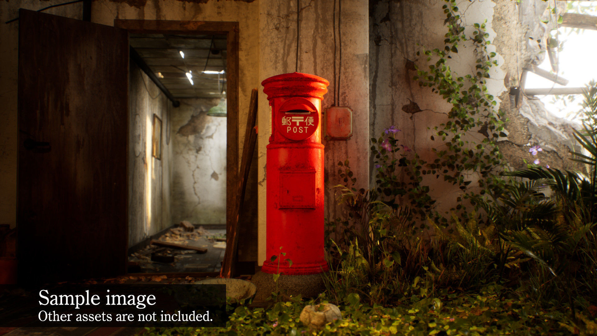 JAPANESE OLD POSTBOX 3D model | CGTrader