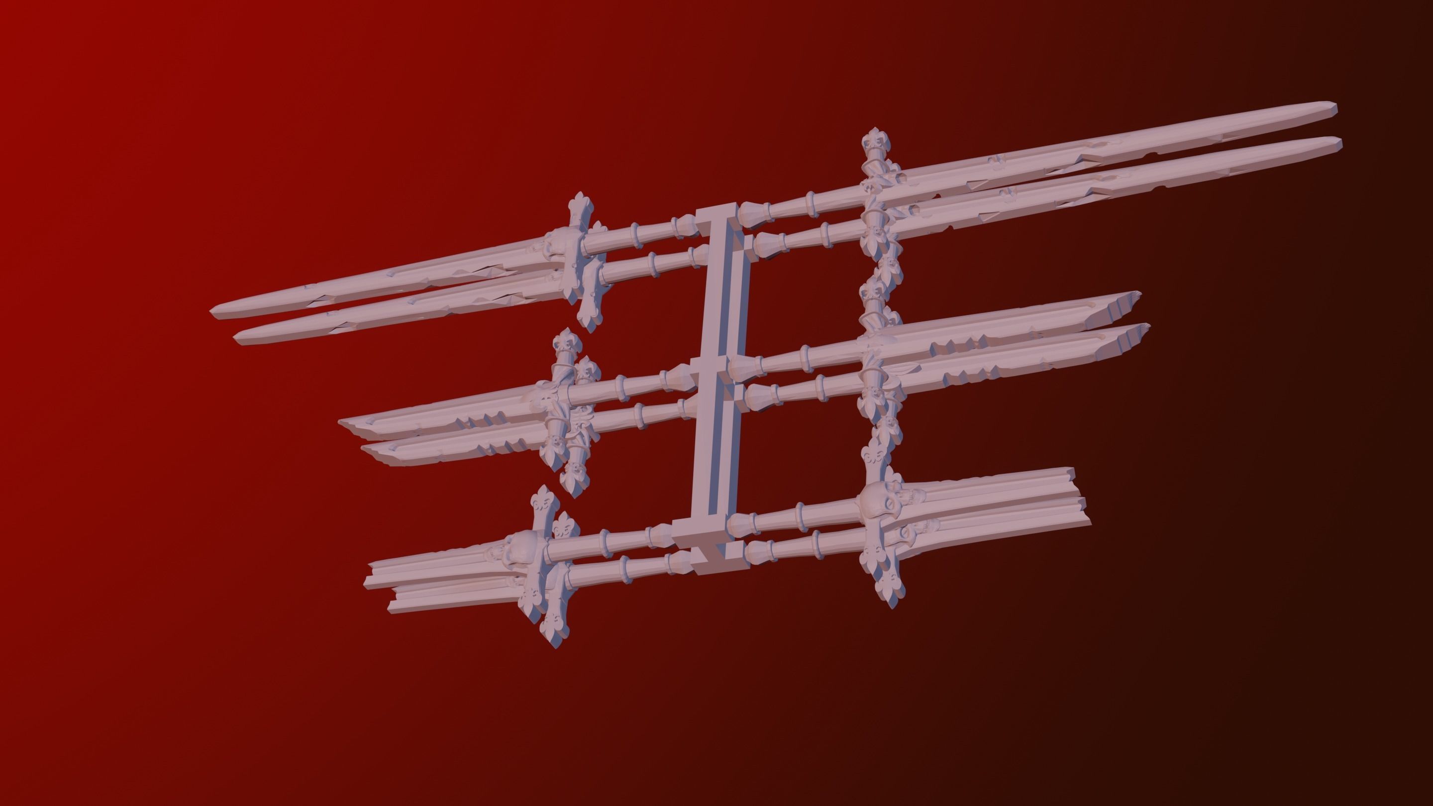 Derelict Ghoul Swords Untested 3D model 3D printable | CGTrader
