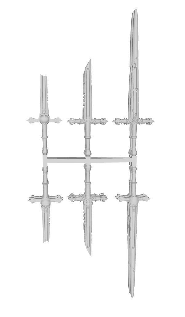 Derelict Ghoul Swords Untested 3D model 3D printable | CGTrader