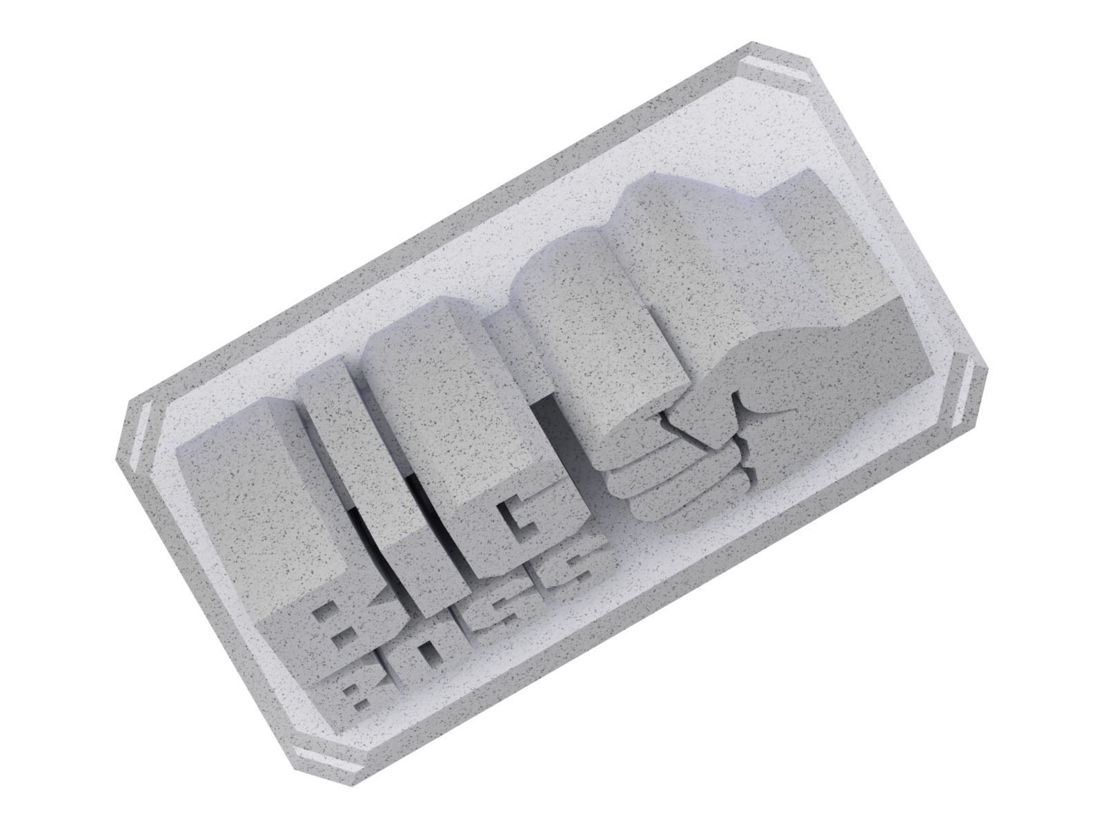 Printable Sweeping Text Plate 3D model 3D printable | CGTrader