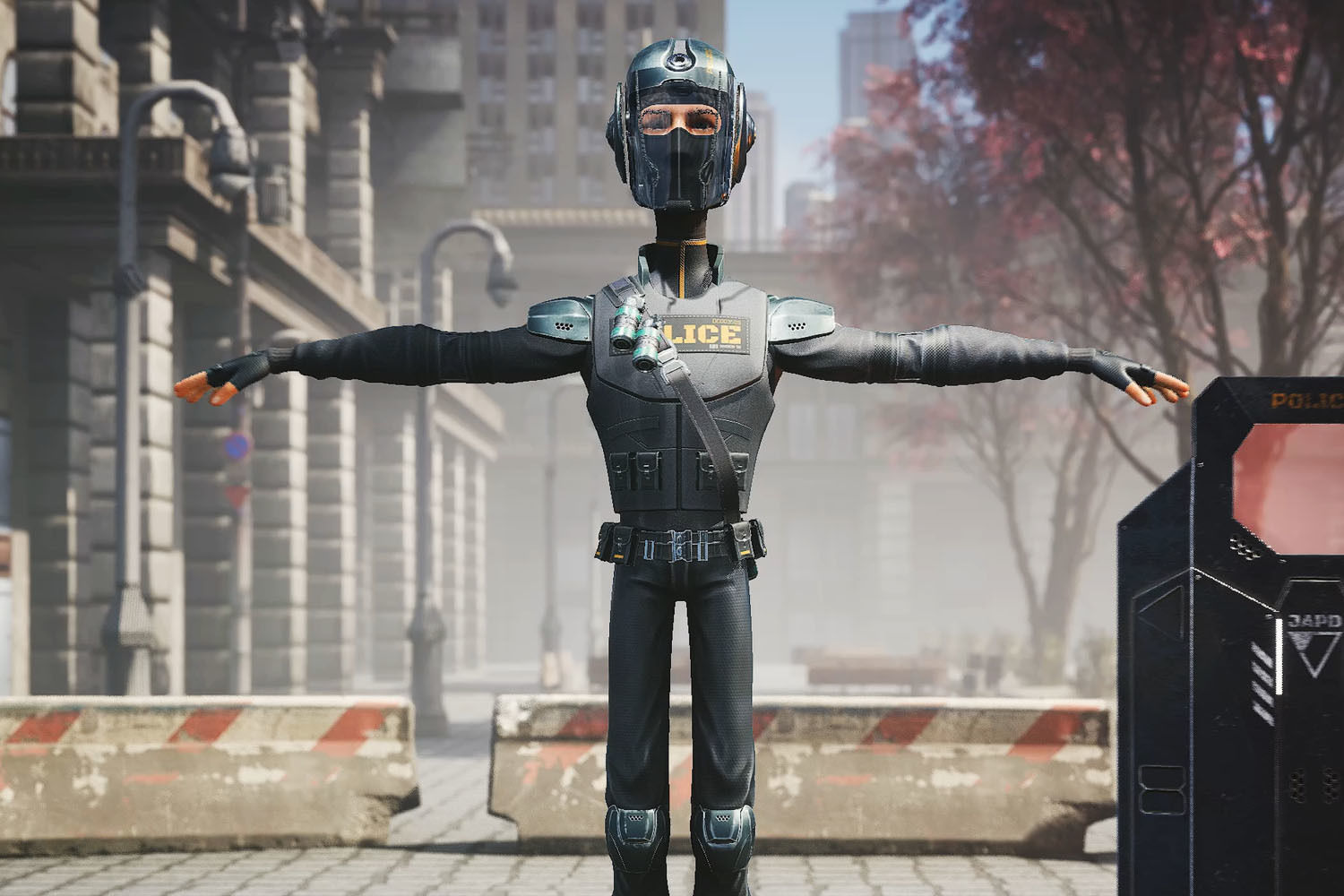 Swat Police Army Stylized Character with shields 3D Rigged 3D model ...