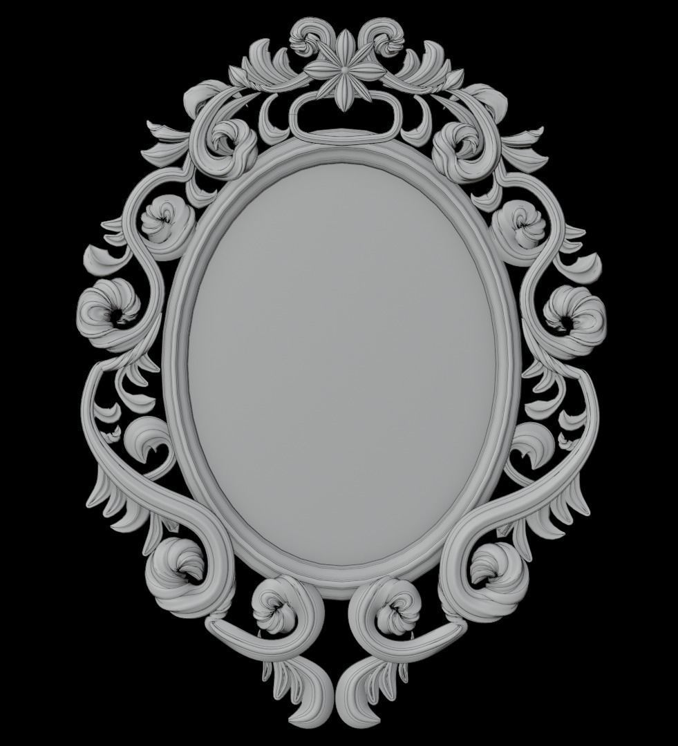 Old vintage mirror free 3D model | CGTrader