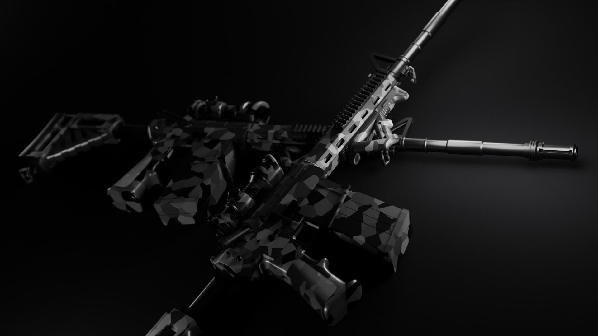 Assault Rifle free 3D model | CGTrader