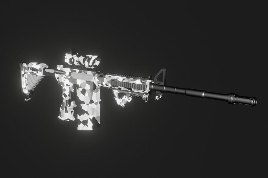 Assault Rifle free 3D model | CGTrader