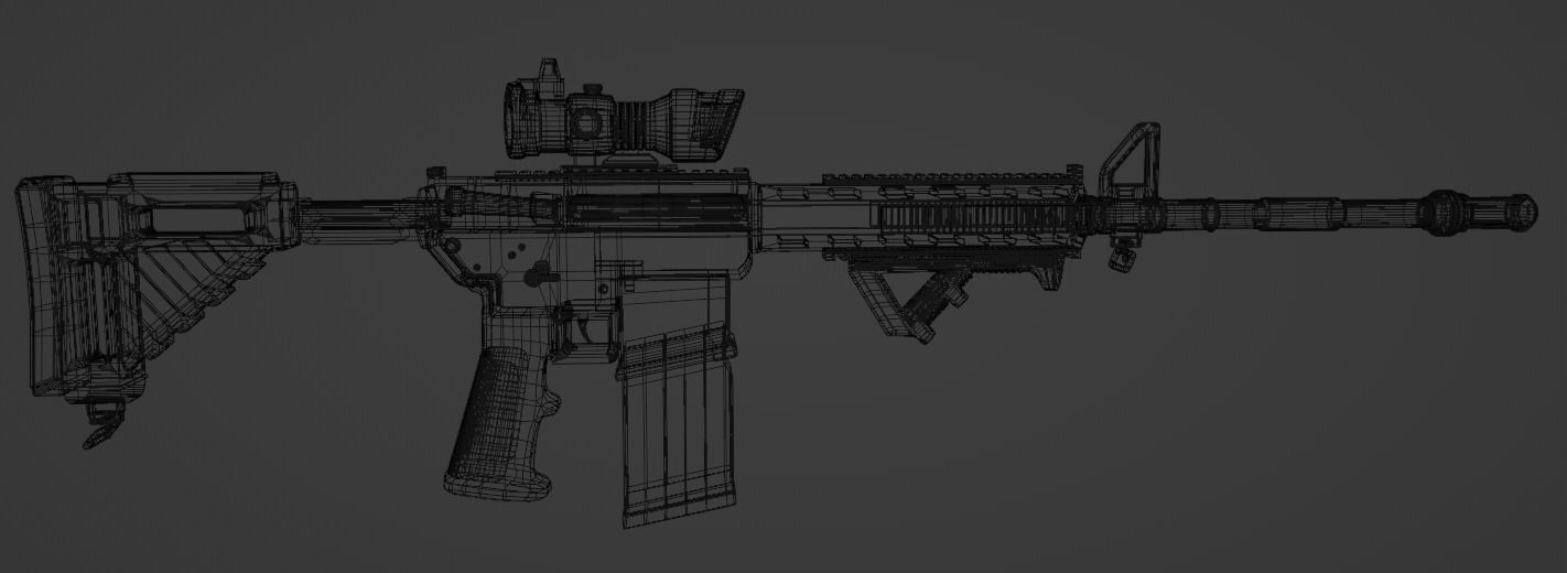 Assault Rifle free 3D model | CGTrader