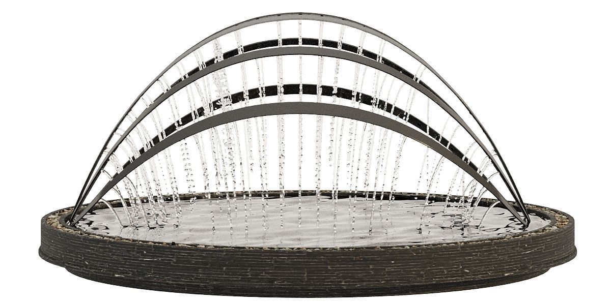 Garden Waterfall 12 3D model | CGTrader