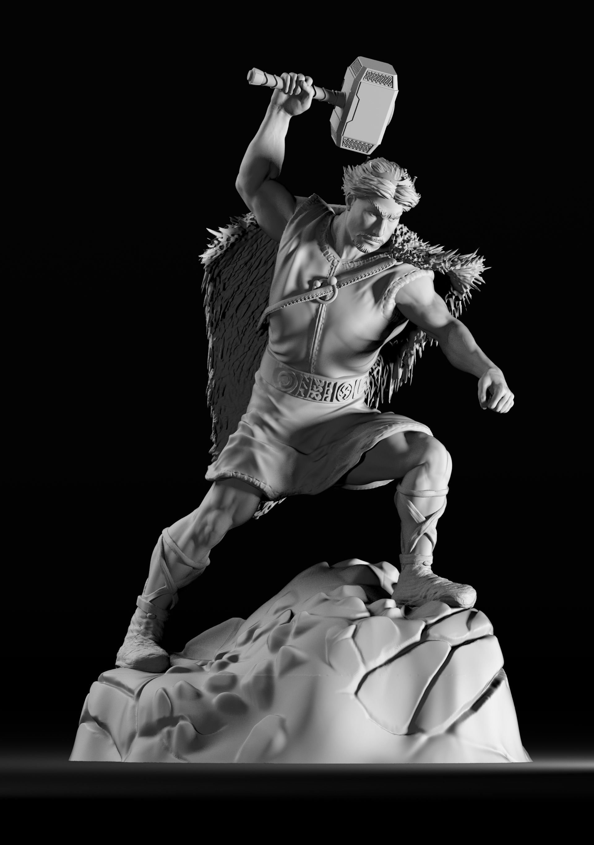 Thor - Germanic God 3D model 3D printable | CGTrader