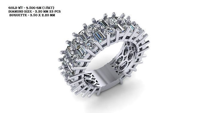 eternity ring 3D model 3D printable | CGTrader