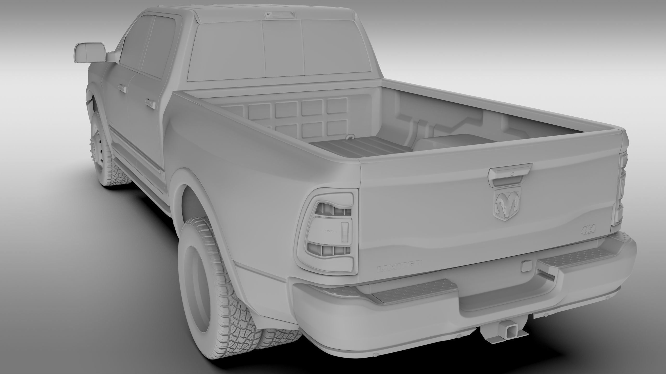 Ram 3500 Limited Dually 2020 3D model | CGTrader