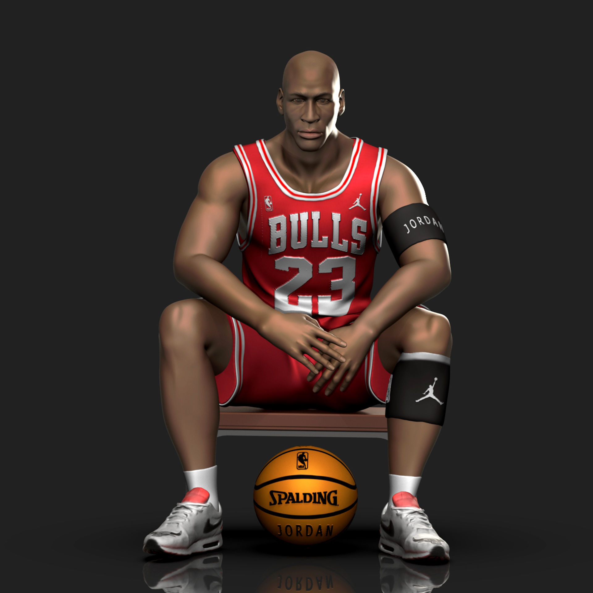 Micheal Jordan 3D Printable 8 3D model 3D printable | CGTrader