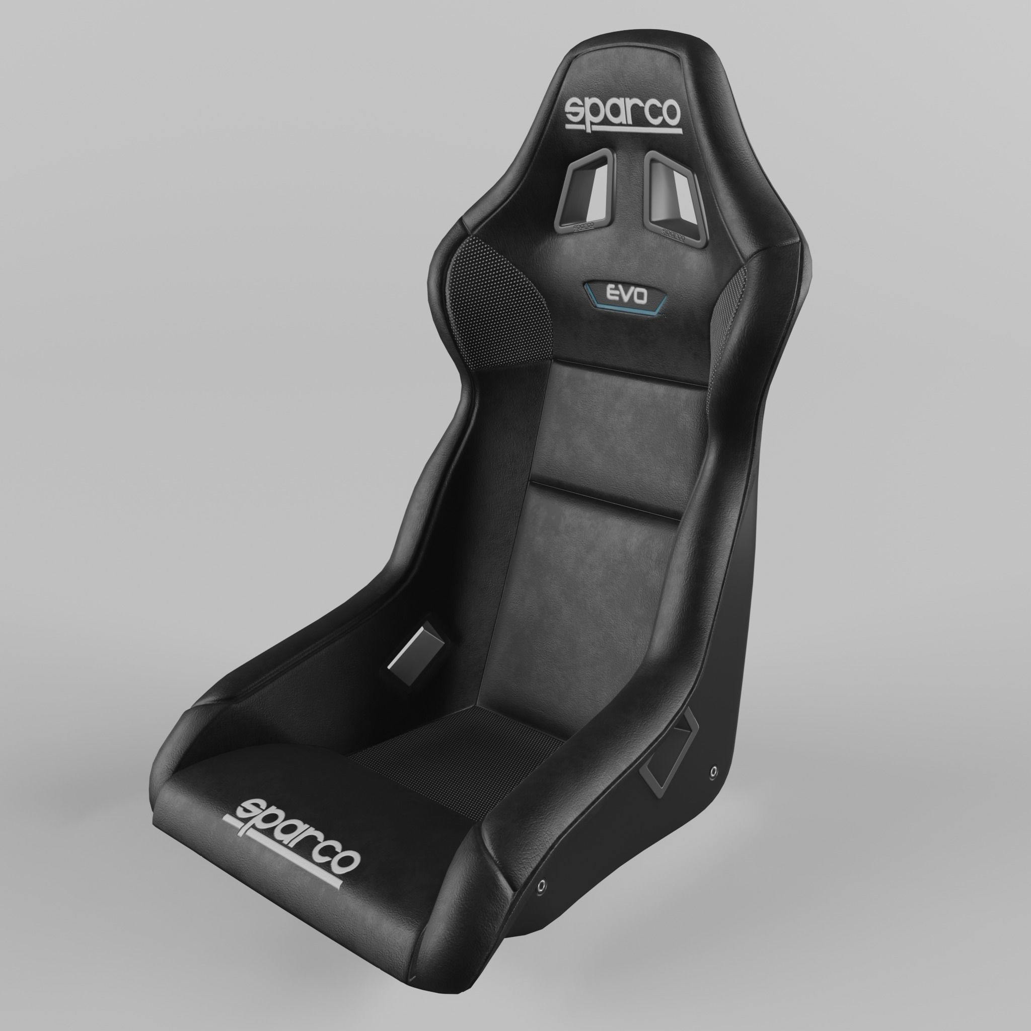 Racing Seat Sparco EVO QRT leather 3D model | CGTrader