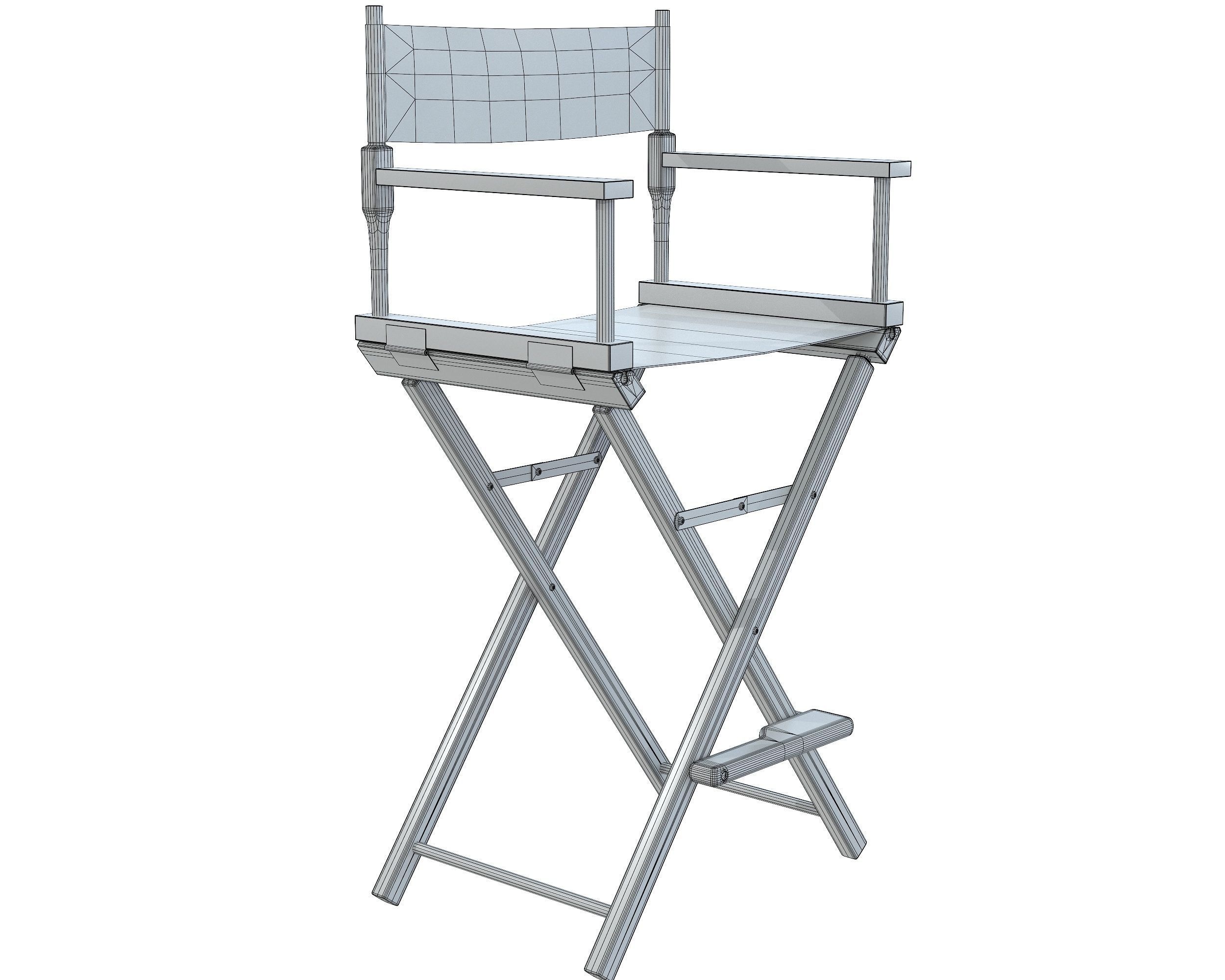 3D model Directors and Makeup Victorias Secret Chair VR / AR / low-poly ...