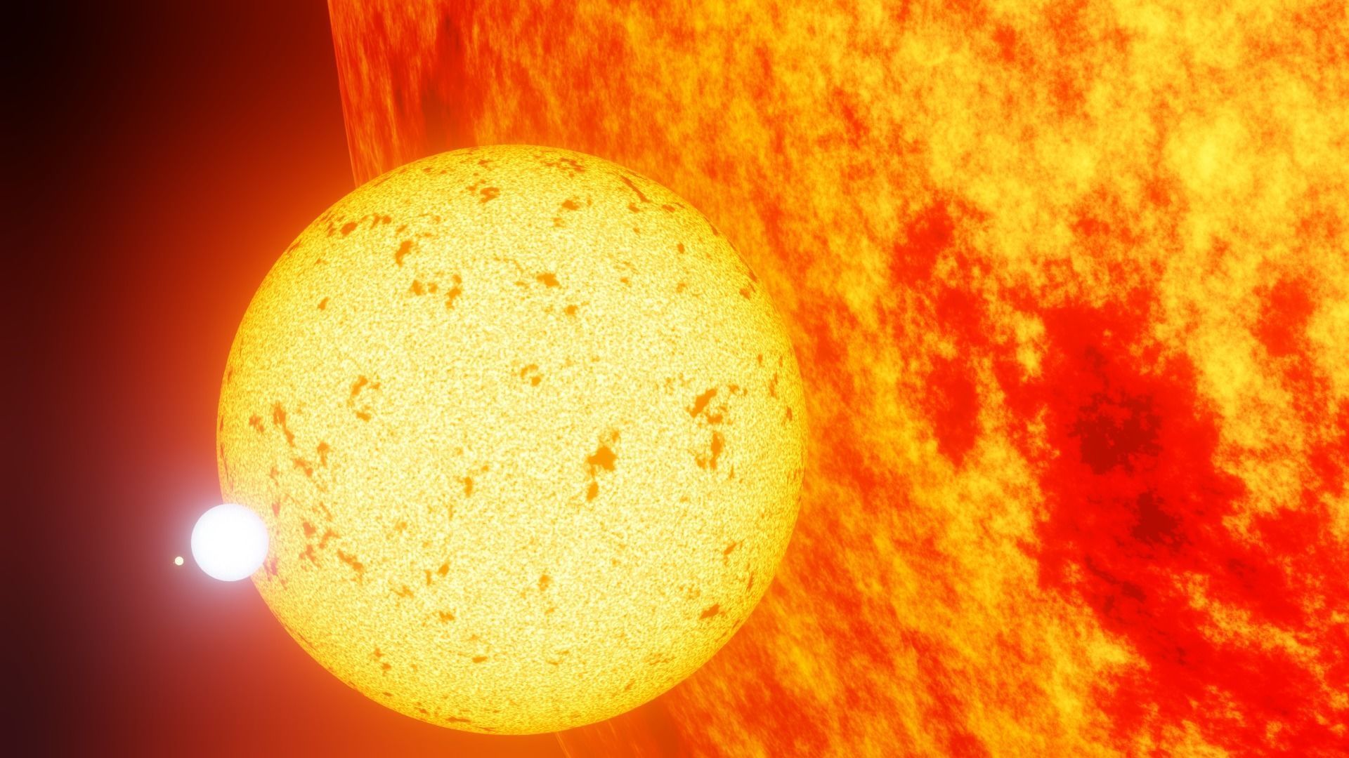 3D model Realistic Sun and stars with relative scale VR / AR / low-poly ...