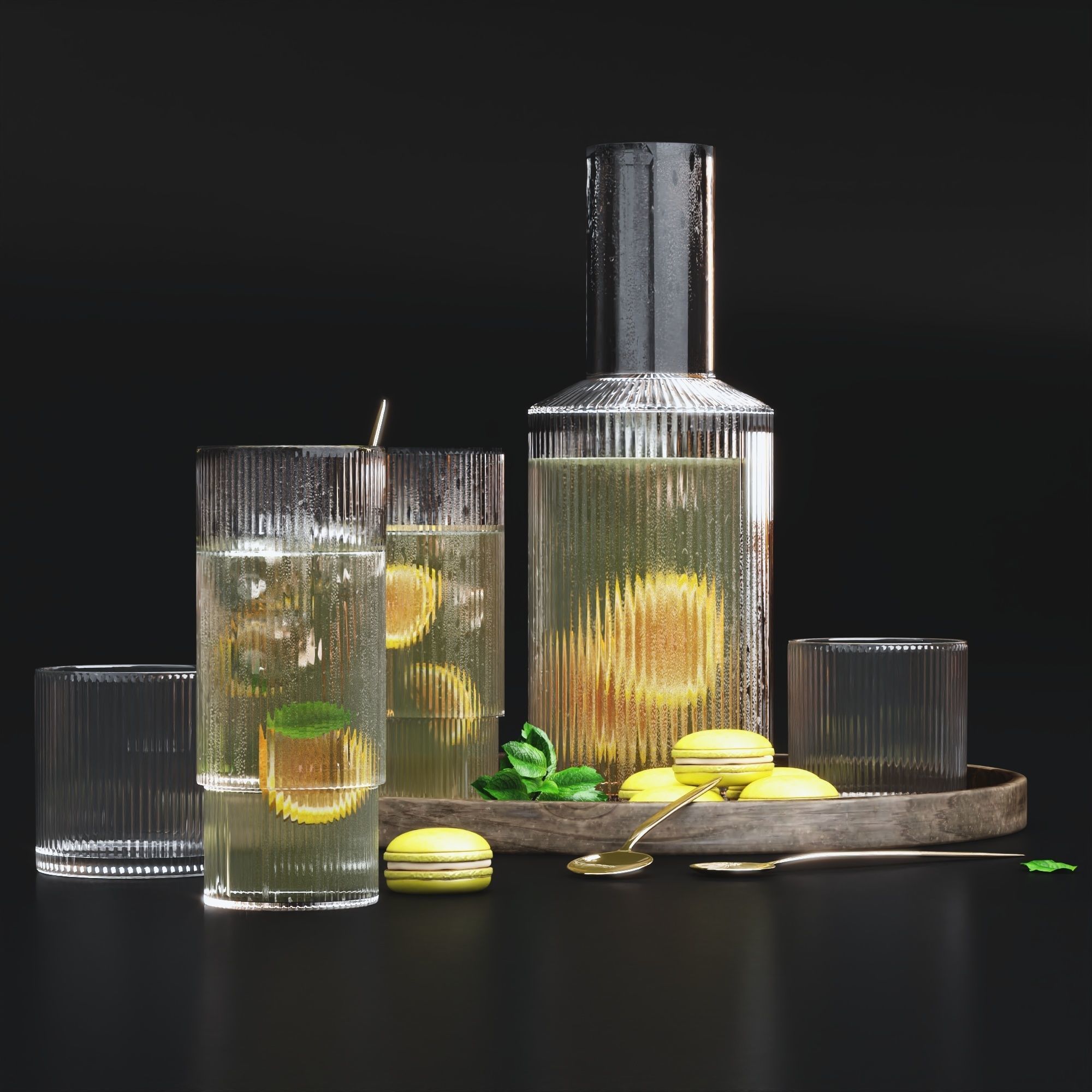 Lemonade Set 01 3D model | CGTrader