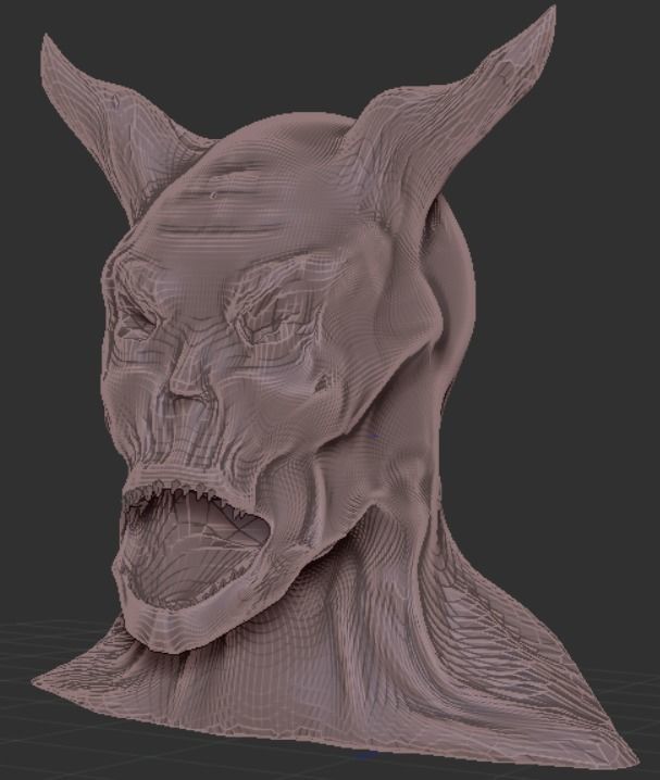 Demon head 3D model | CGTrader