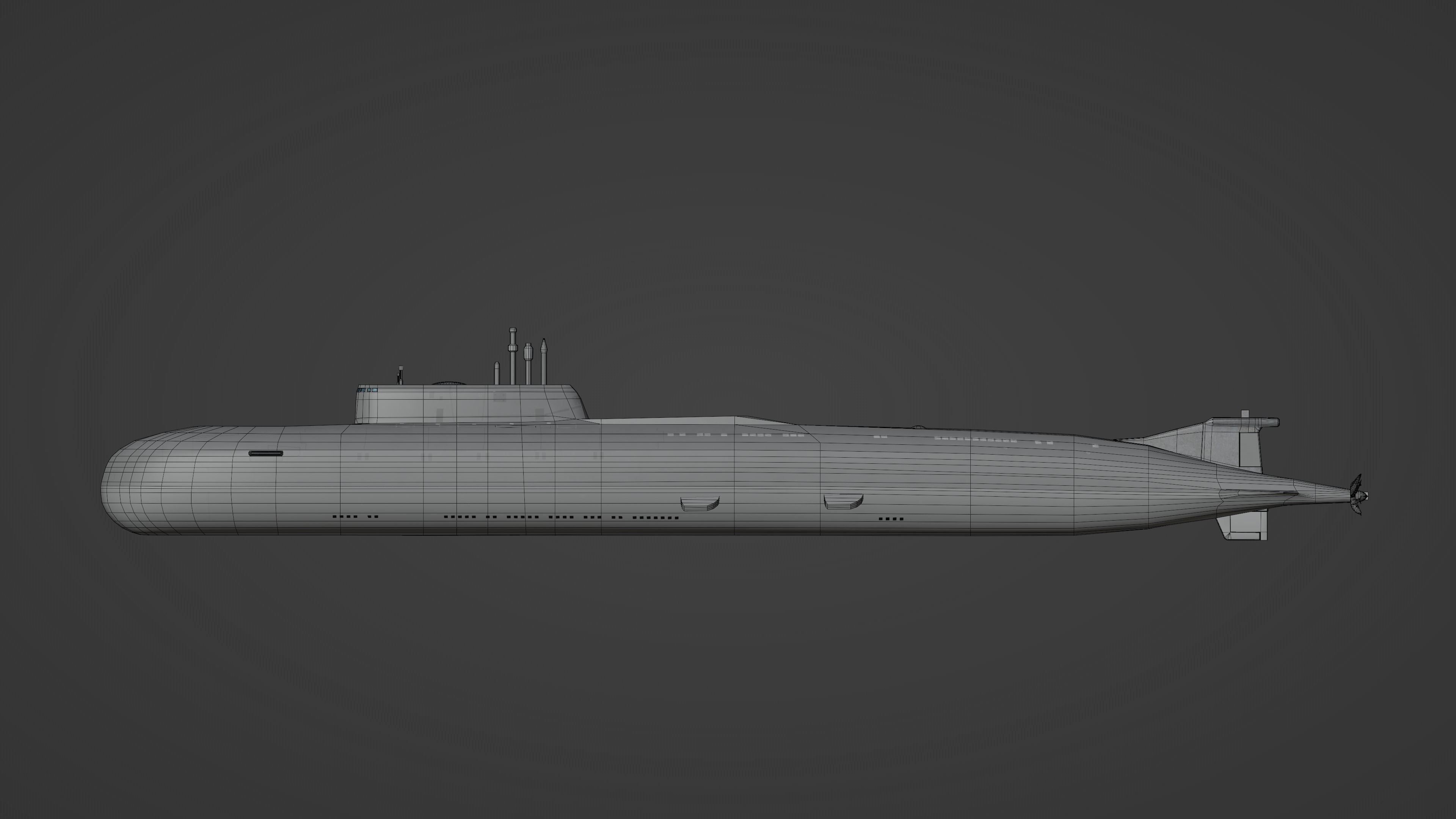Submarine Oscar II Low Poly Model 3D model | CGTrader