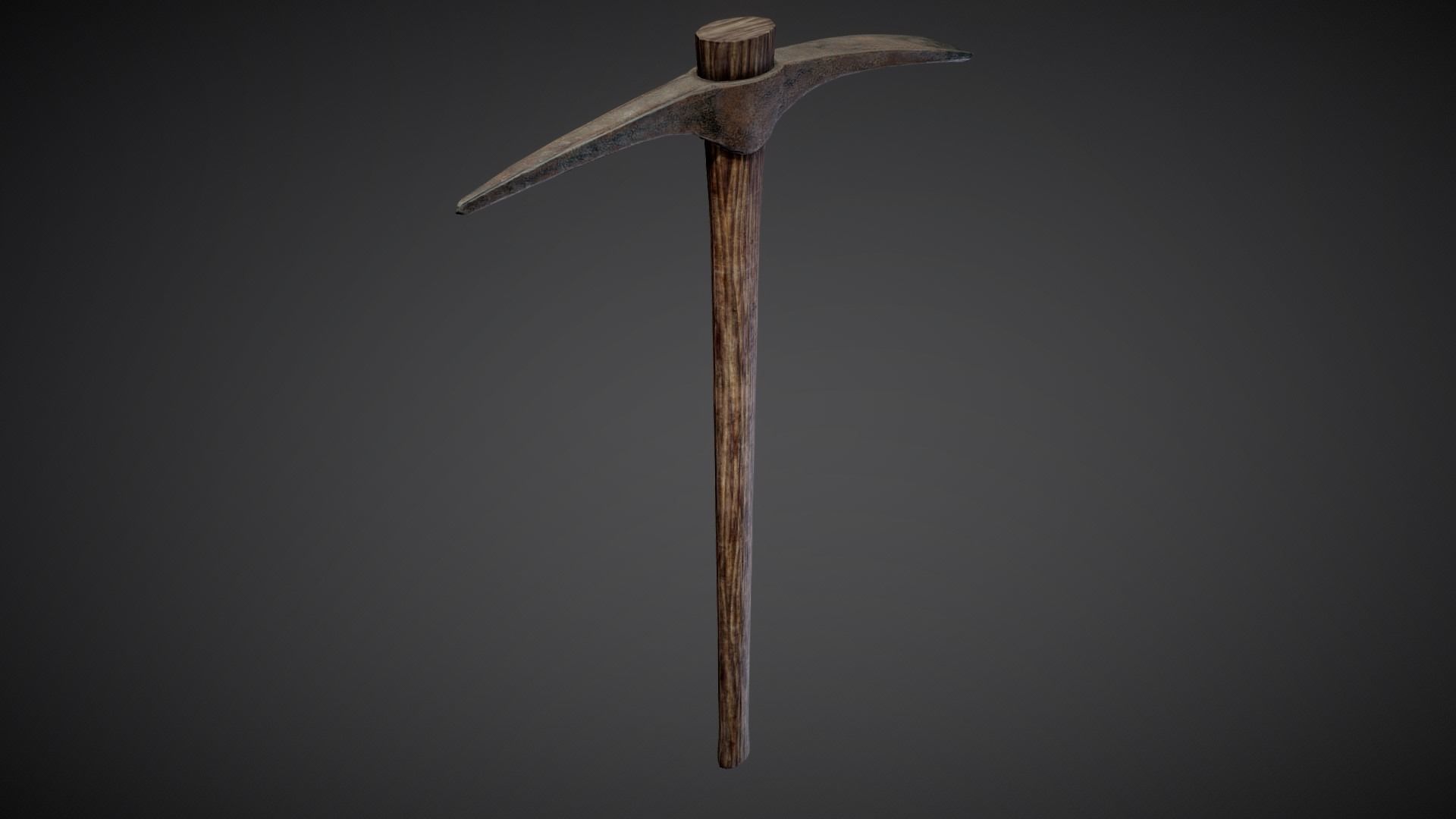 3D model Worn Rusty Pickaxe VR / AR / low-poly | CGTrader