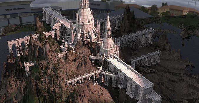 Narnia Fortress 1 3D model | CGTrader