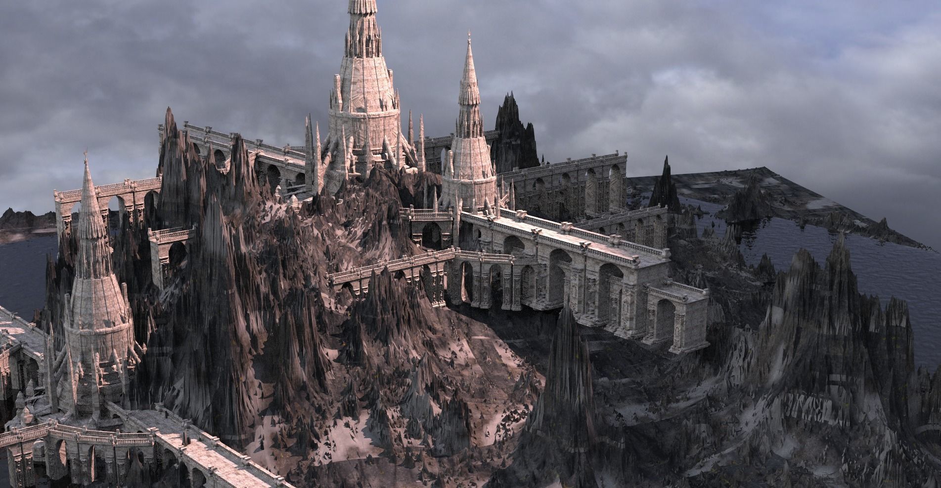 Narnia Fortress snow 3D model | CGTrader