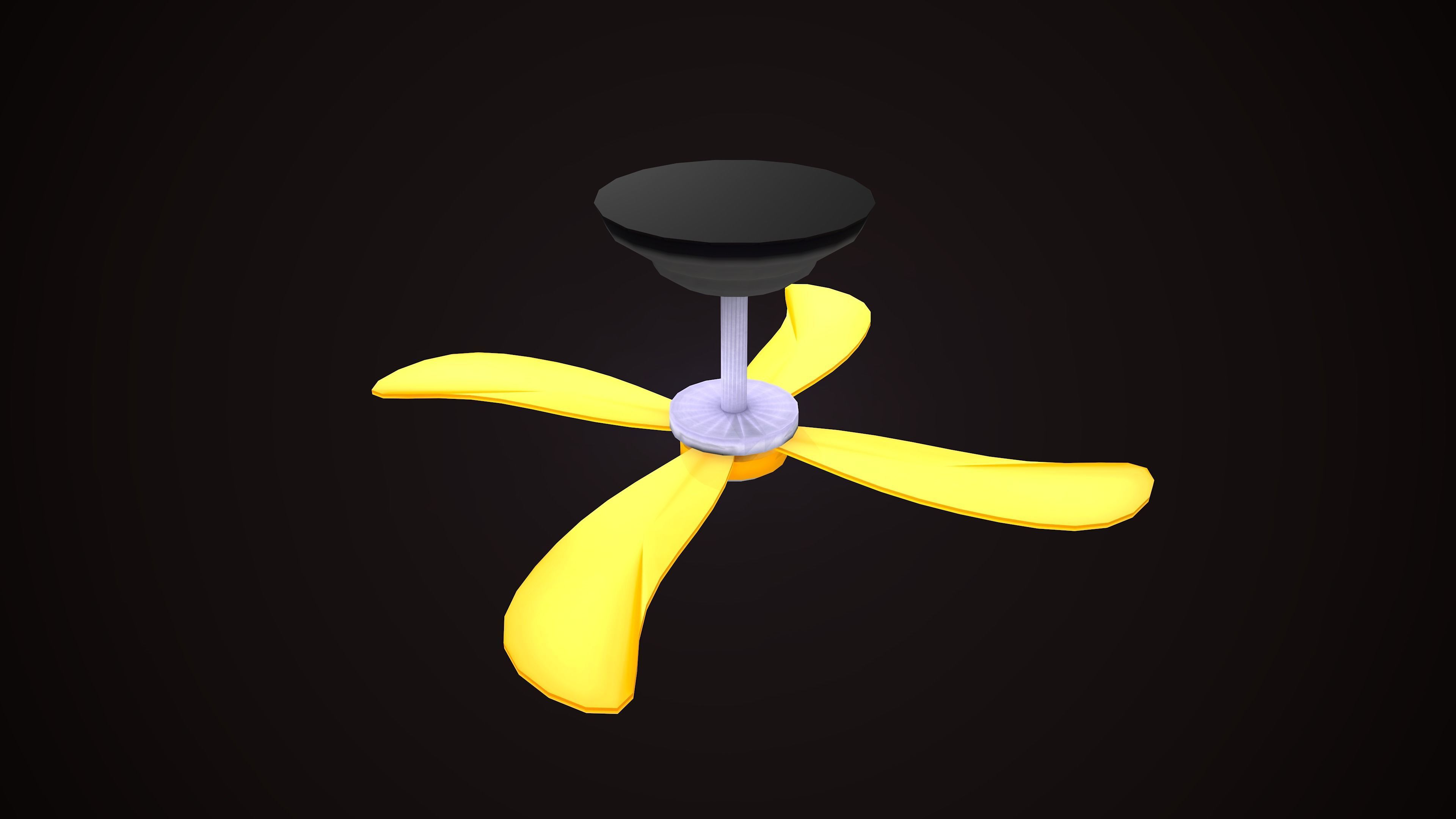 3D model ROOF FAN CARTOON STYLIZED VR / AR / low-poly | CGTrader
