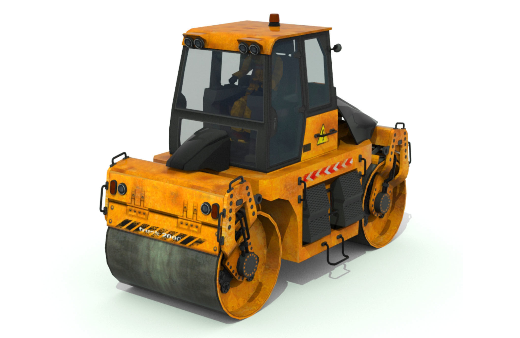 3D model Road roller truck VR / AR / low-poly | CGTrader